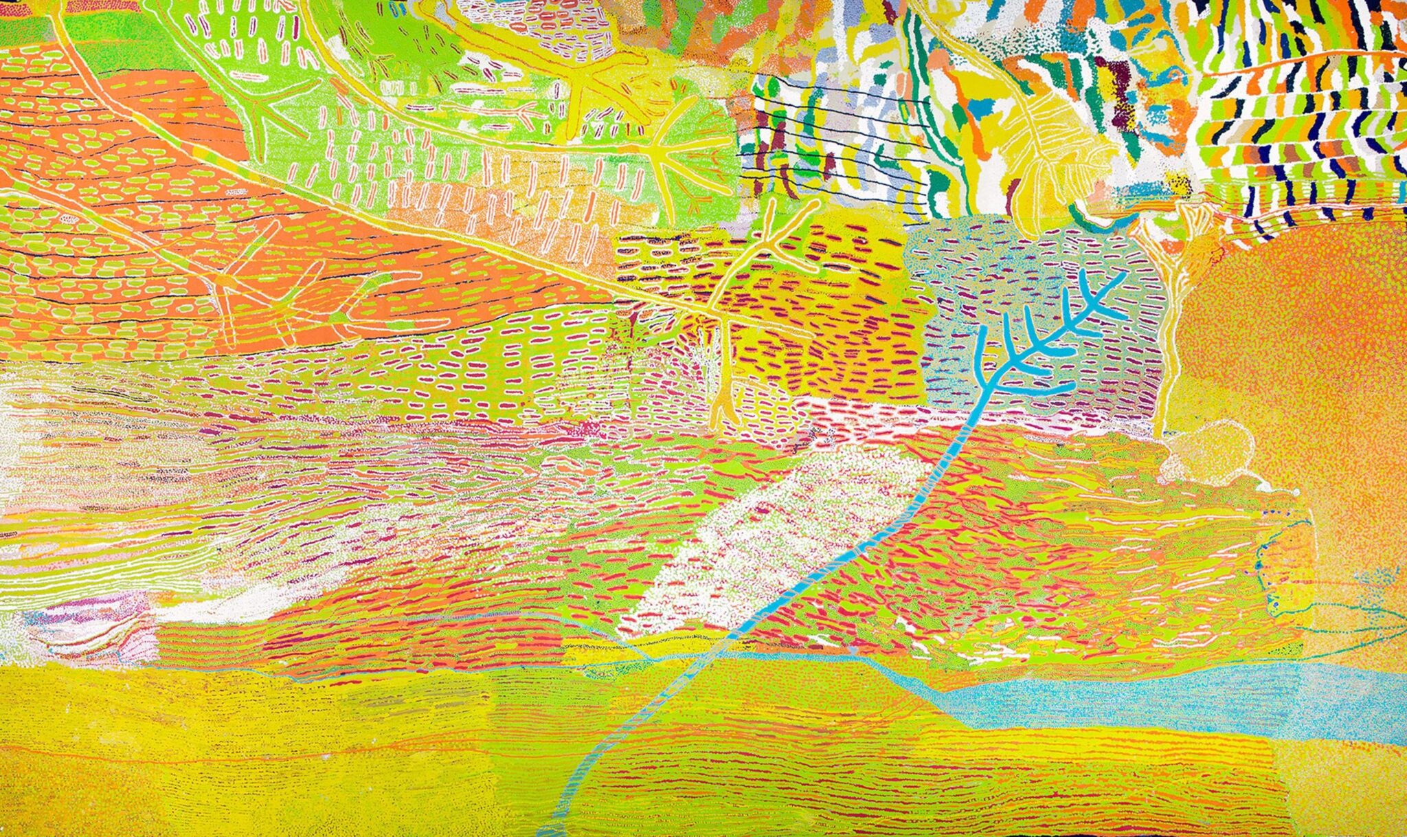Kalyu (water) Collaboration Print - Martumili Artists Online Store